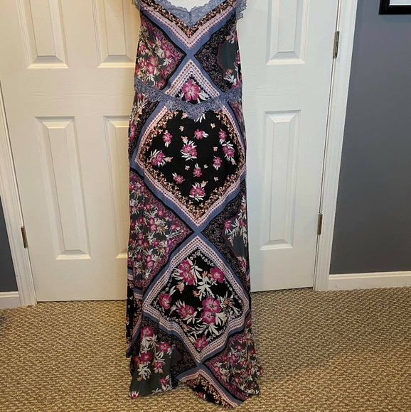 Free People | Dresses | Intimately Free People Floral And Lace Maxi ...